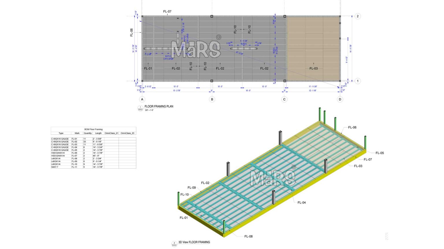 Structural prototype for modular construction Project by MaRS BIM
