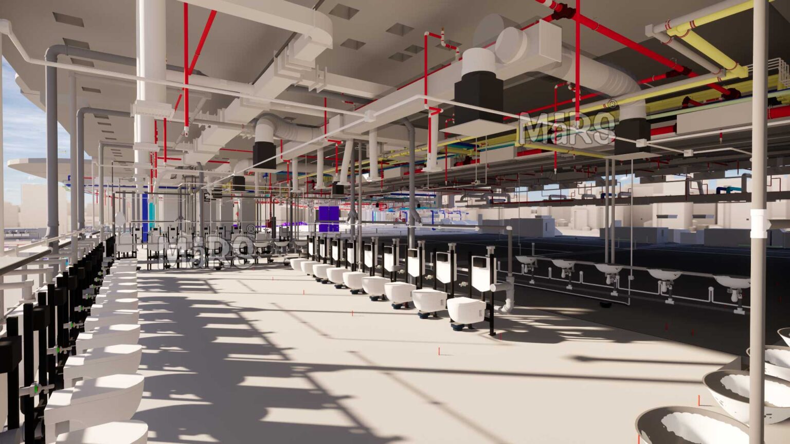 MEP BIM Project for Stadium Project by MaRS BIM